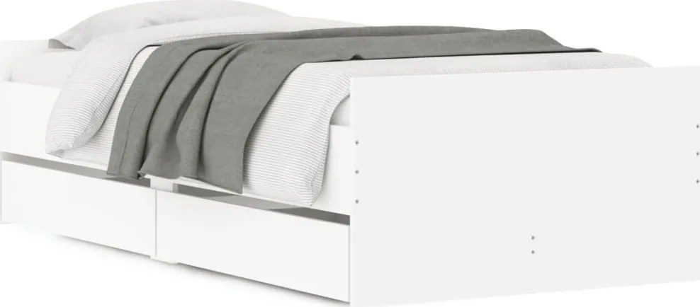 vidaXL Rám postele se zásuvkami 90 x 190 cm [3207378] Barva: Černá