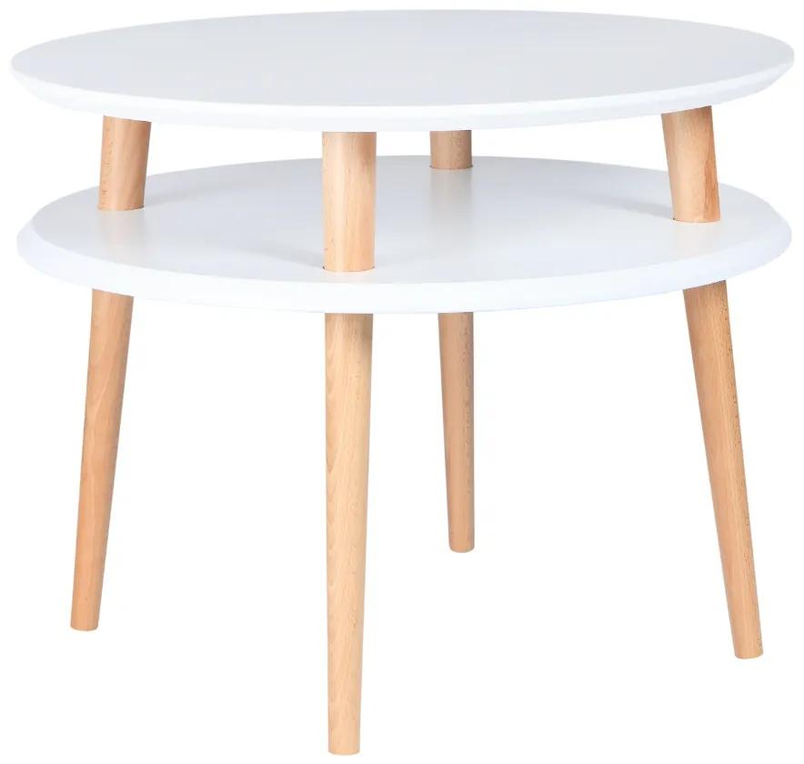 OnaDnes -20% Bílý lakovaný konferenční stolek RAGABA UFO 57 cm
