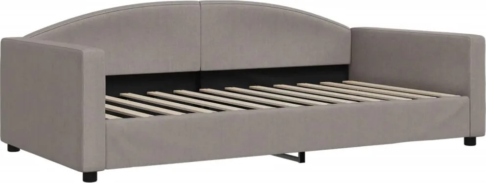 Válenda s přistýlkou a matracemi taupe 100 x 200 cm textil 3197214