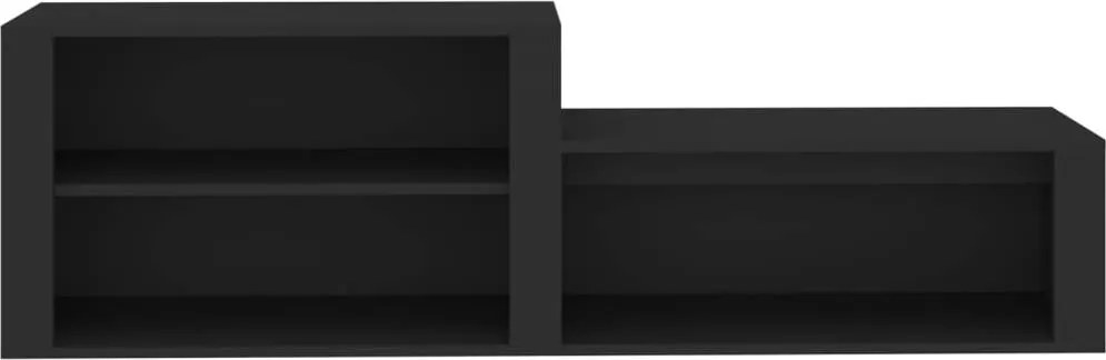 vidaXL Botník 150 x 35 x 45 cm kompozitní dřevo [816913] Barva: Černá