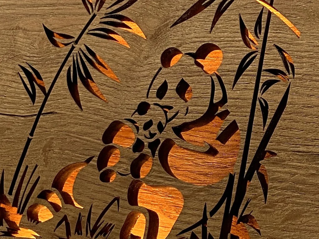 Li-Go "Pandy" lampa 19x19 cm provedení povrchu: dub