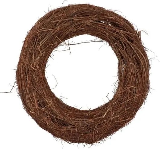 Hnědý věnec z jilmových větví Elm Branch - Ø 50*14 cm