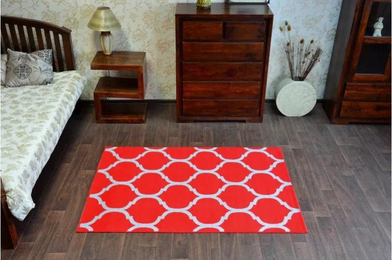 MAXMAX Moderní koberec PLETIVO červený