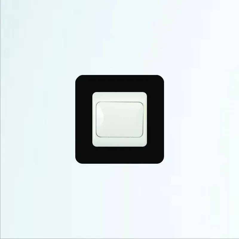 WALLVINIL Samolepky na zeď - Vypínač universal Barva: Bílá, Velikost: Troj Vypínač