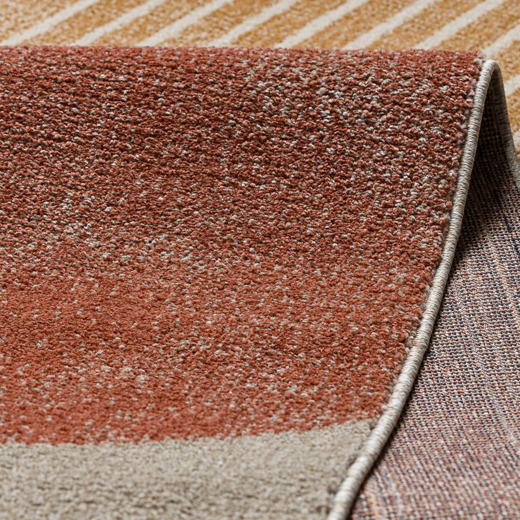 Dywany Łuszczów, Kusový koberec Fusion 0810 beige/terra, 240x330, vícebarevná, kancelář