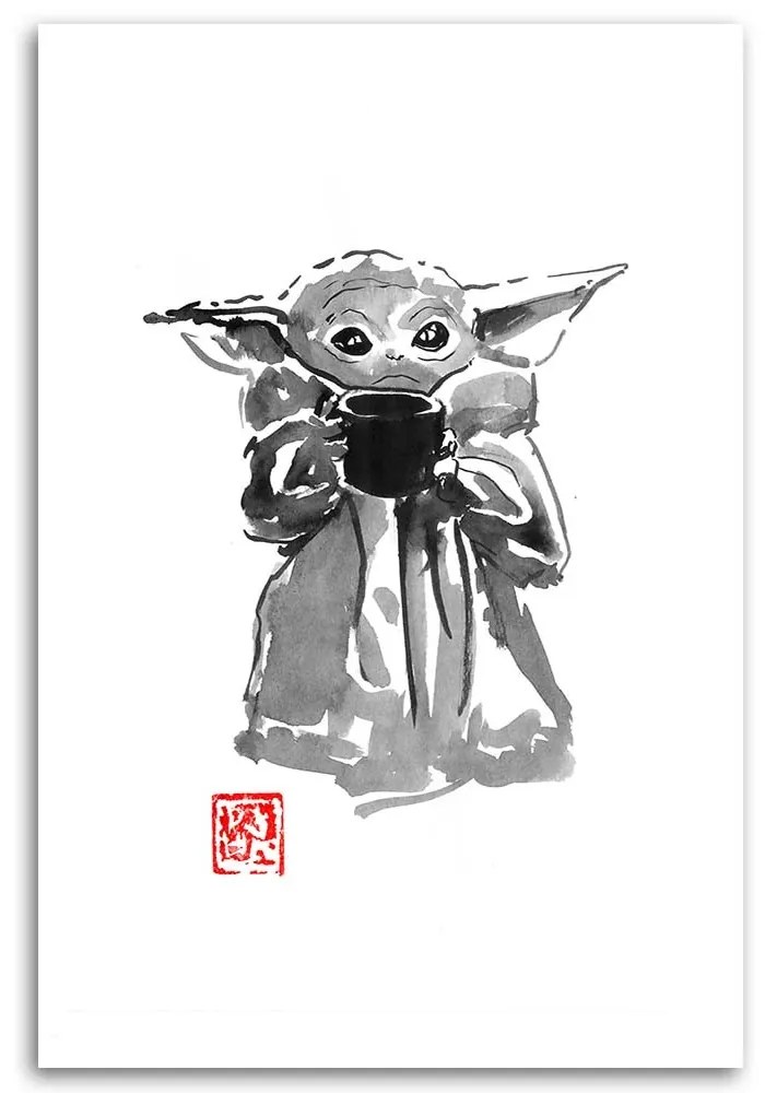 Gario Obraz na plátně Star Wars, mladý Yoda - Péchane Rozměry: 40 x 60 cm