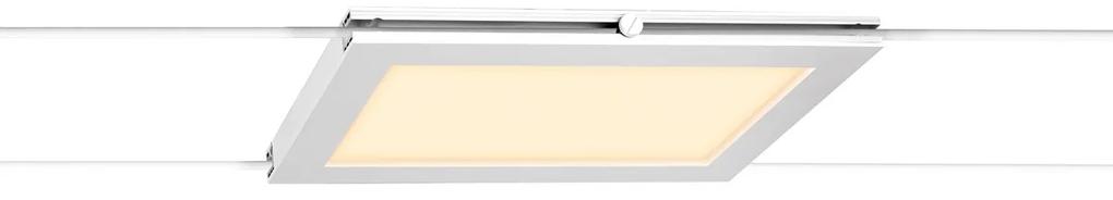 BIG WHITE PLYTTA rectangular svítidlo s lanem pro nízkonapěťový lanový systém TENSEO, 2700K, bílá 1002865