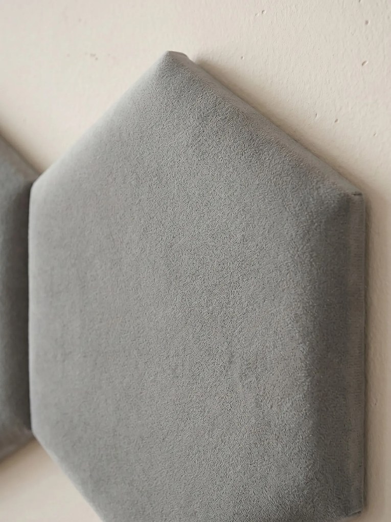 Sinsay - Čalouněné šestihranné stěnové panely 2 pack - šedá