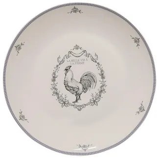 Porcelánový jídelní talíř DEVINE FRENCH ROOSTER Clayre &amp; Eef DFRFP