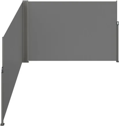 Stahovací boční markýza, 200,7 × 599,4 cm venkovní ochranná zástěna, 180 g