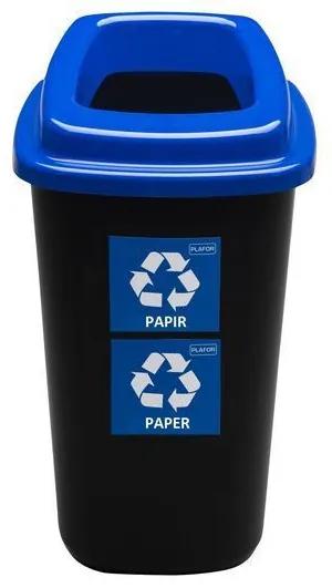PLAFOR - Koš odpadkový 45l ke třídění odpadu modrý