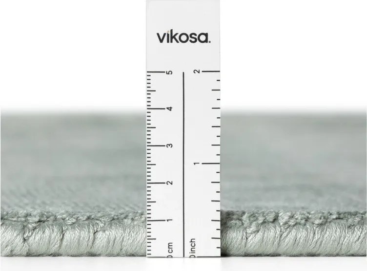 Světle modrý ručně tkaný koberec z viskózy 120x180 cm Noemi – Vikosa
