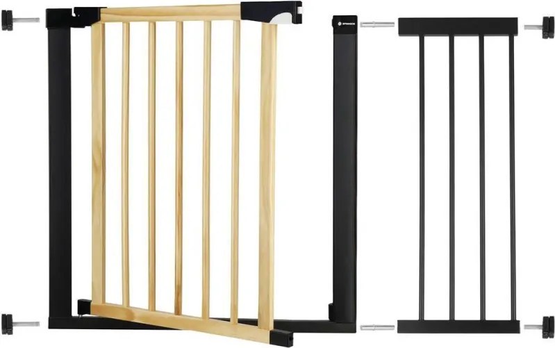 Bezpečnostní zábrana 75-110 cm SPRINGOS BABYLOCK hnědá/černá