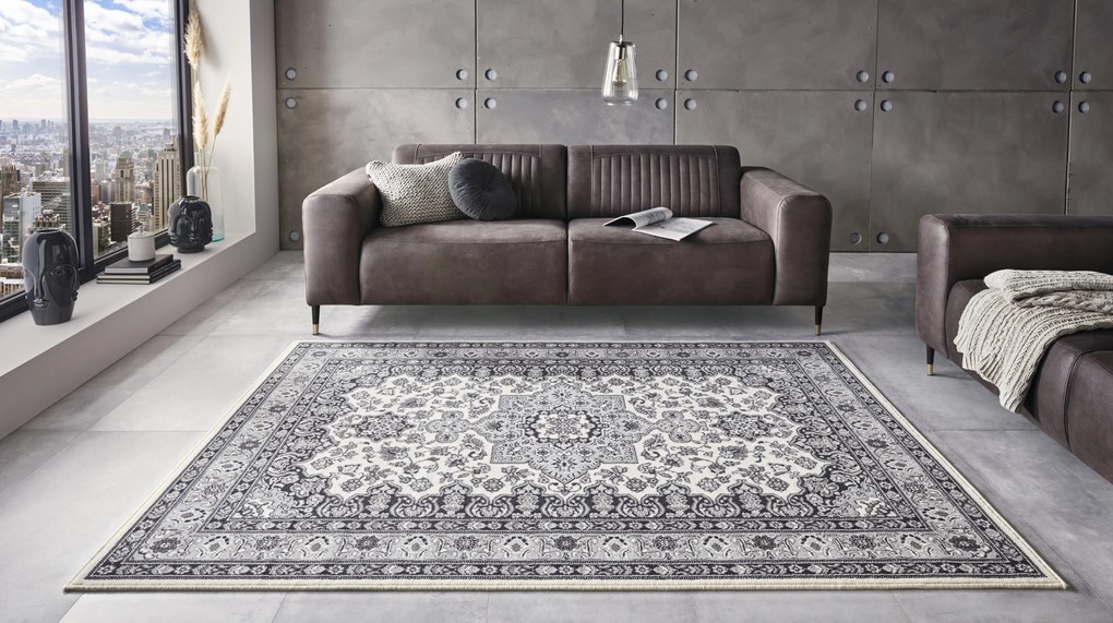 Nouristan - Hanse Home koberce Kusový koberec Mirkan 104107 Grey - 80x150 cm