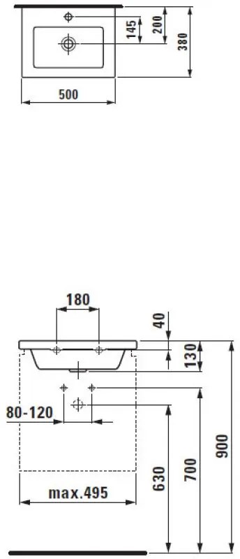 BPS-koupelny Umyvadlo Laufen Living Square