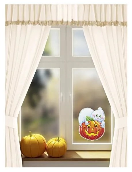 Obrázek na okno "Dýně s duchem"