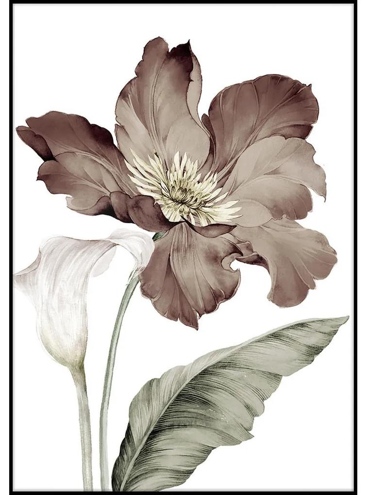 XXXLutz OBRAZ NA PLÁTNĚ, květiny, 50/70 cm Monee - Obrazy na plátně - 0050900274