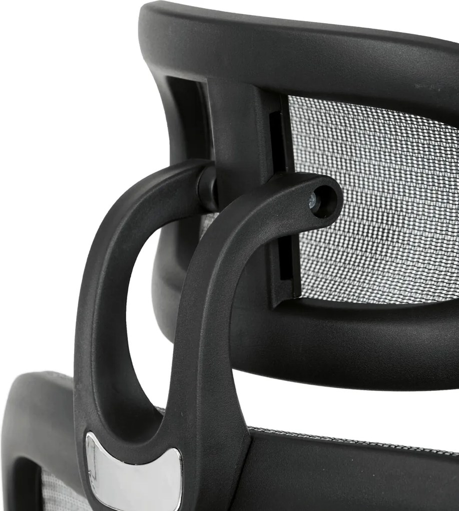 Ergonomická kancelářská židle LEXON - šedá síťovina