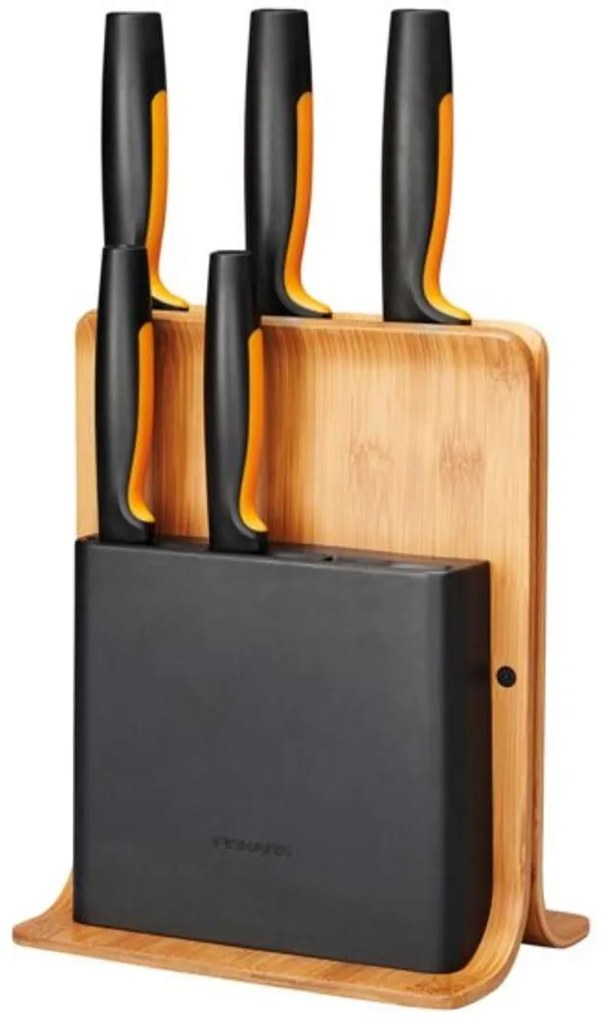 FISKARS - Blok s noži, 5 ks, bambus 1057552