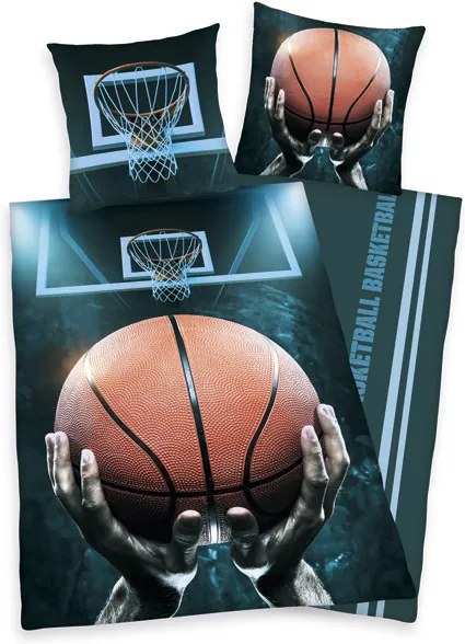 HERDING Povlečení Basketball Bavlna 140/200, 70/90 cm