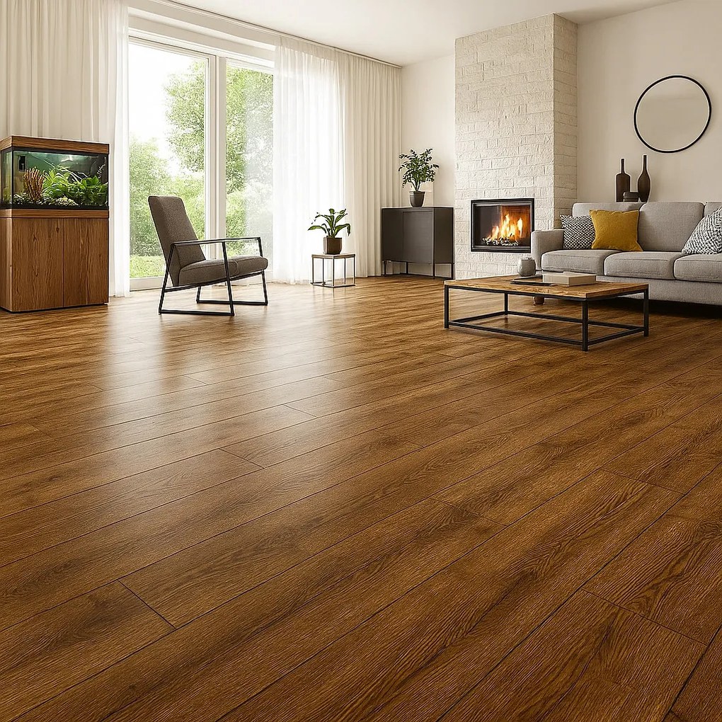 Beauflor, PVC podlaha - lino Ambient Antique Oak 026M - dub, na míru, šíře 2m,3m,4m, hnědá, bez podkladu, chodba / předsíň