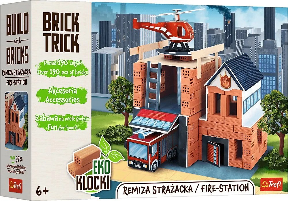 Trefl brick trick hasičská zbrojnice xl