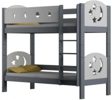 Patrová postel Pina 180/80 cm šedá