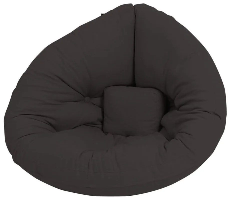 Černošedé relaxační dětské křesílko Mini Nido - Karup Design