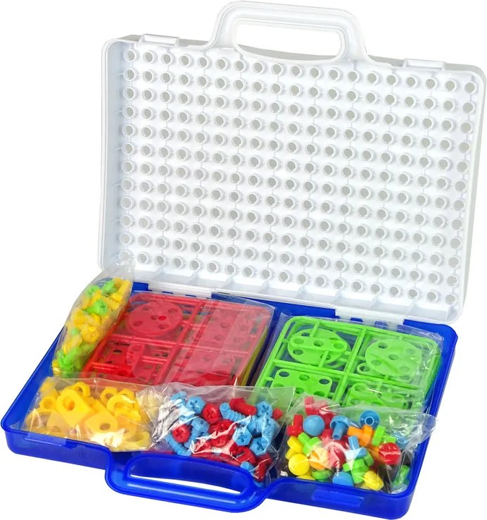 LEAN Toys Kreativní mozaikové puzzle 4v1 se šroubovákem 237 dílků