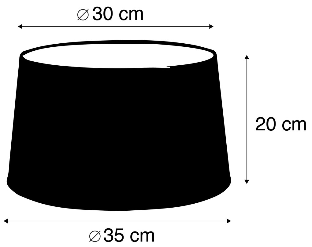 Stínidlo z lněného plátna šedé 35/30/18