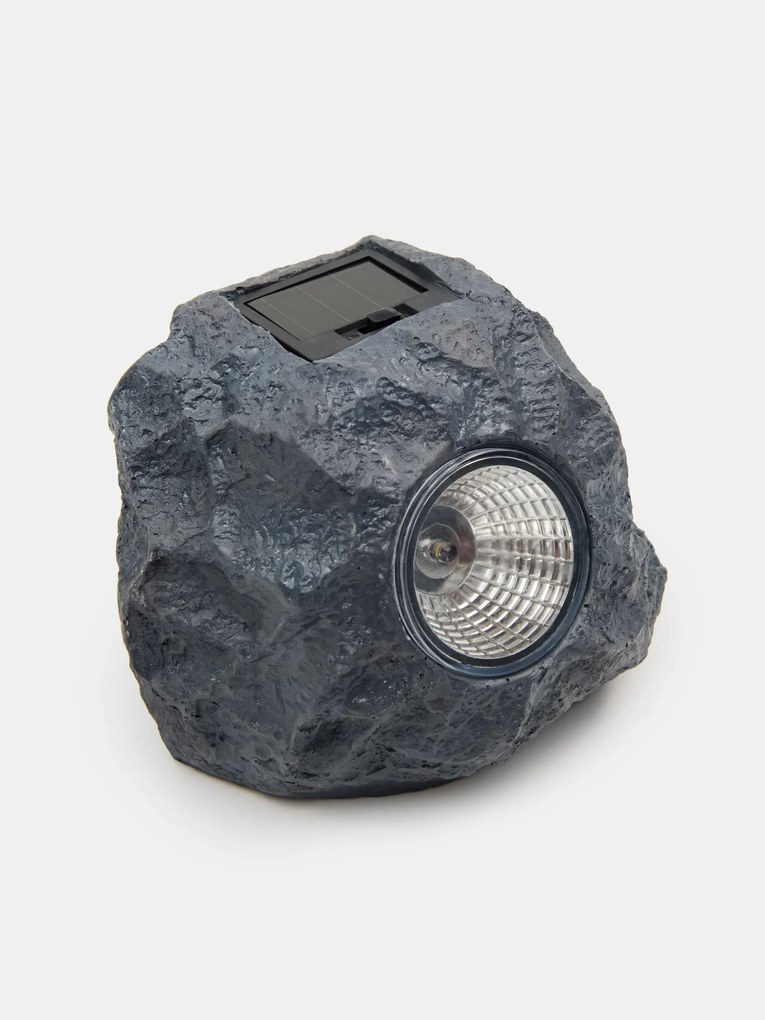 Sinsay - Zahradní solární LED lampa ve tvaru kamene - šedá