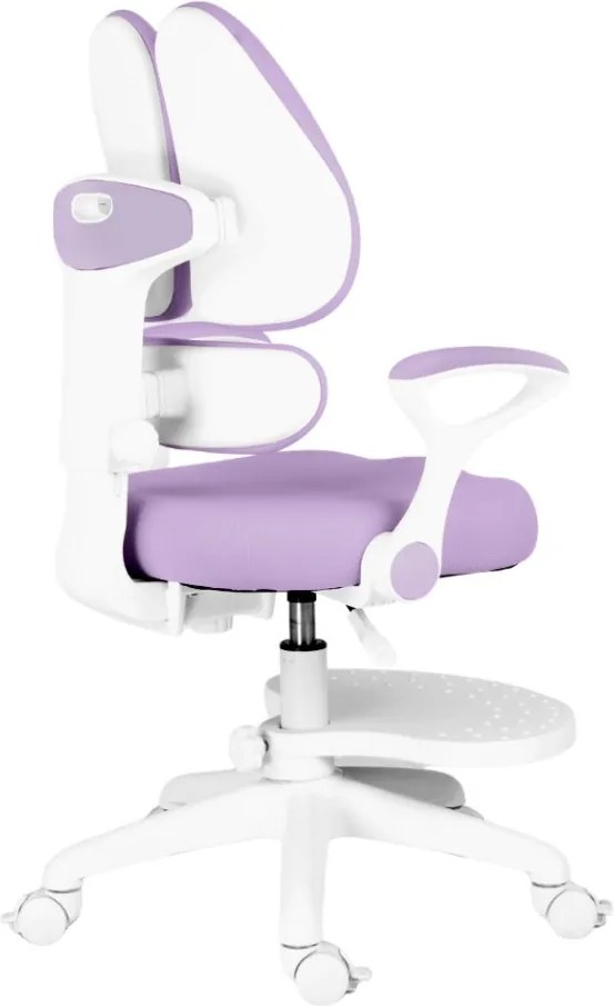 Dětská rostoucí židle Neoseat KIDDY TWO — látka, pratelný potah, fialová