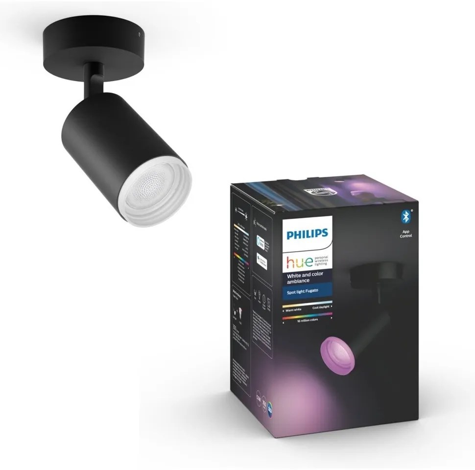 Philips hue 50631/30/p7 stropní bodové svítidlo fugato 1x5,7w|2000-6500k|rgb - white and color ambiance