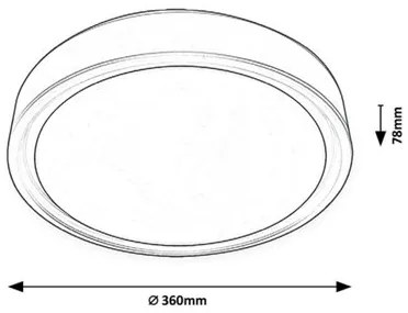 Rabalux FOSTER LED stropní svítidlo 3283