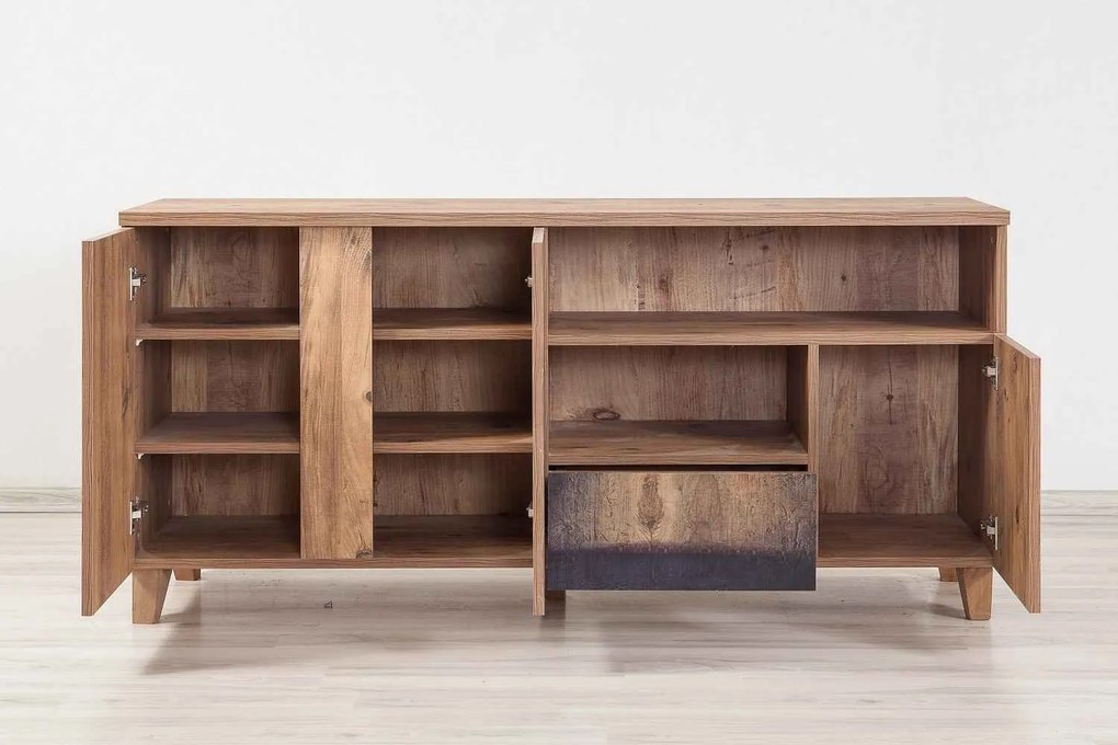 Designový TV stolek Aaralyn 160 cm borovice atlantská