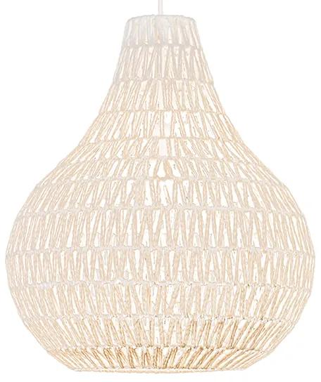 Skandinávská závěsná lampa bílá 45 cm - Lina Drop