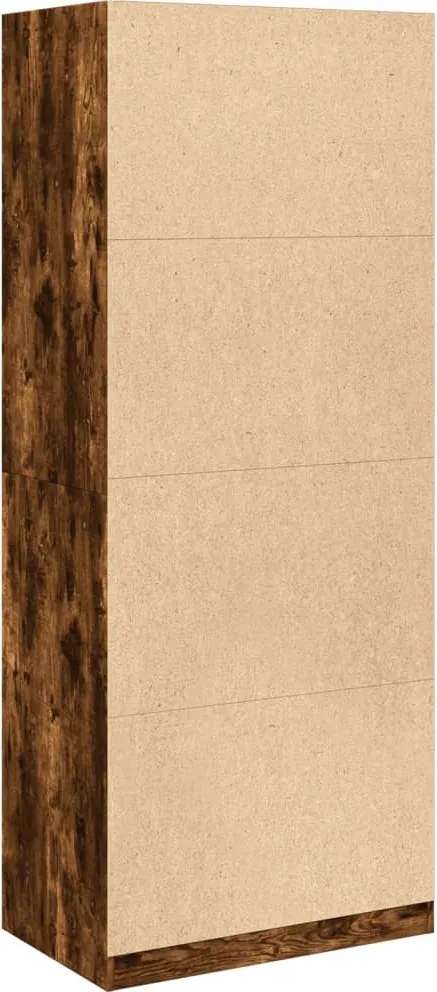 Šatní skříň kouřový dub 80 x 50 x 200 cm kompozitní dřevo 3307796