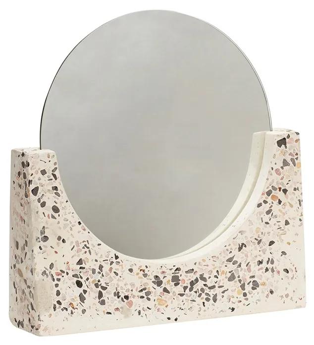 Hübsch Stolní zrcadlo Terrazzo