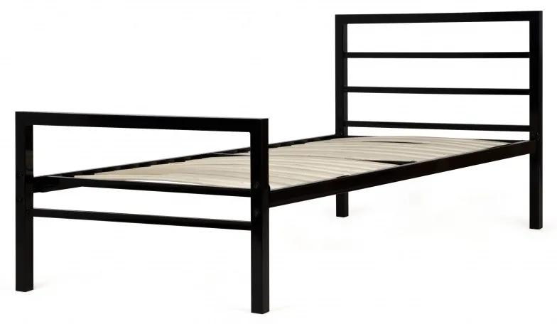 Hector Kovová postel Eveline 90x200 jednolůžko černá