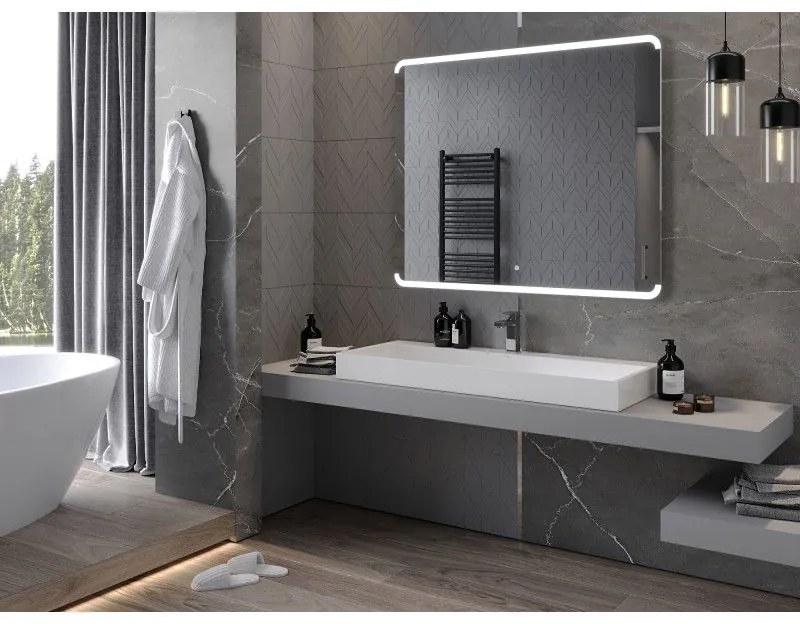 Mexen Nida, LED koupelnové zrcadlo s podsvícením 120x100 cm, 6000K, ochrana proti zamlžování, 9806-120-100-611-00