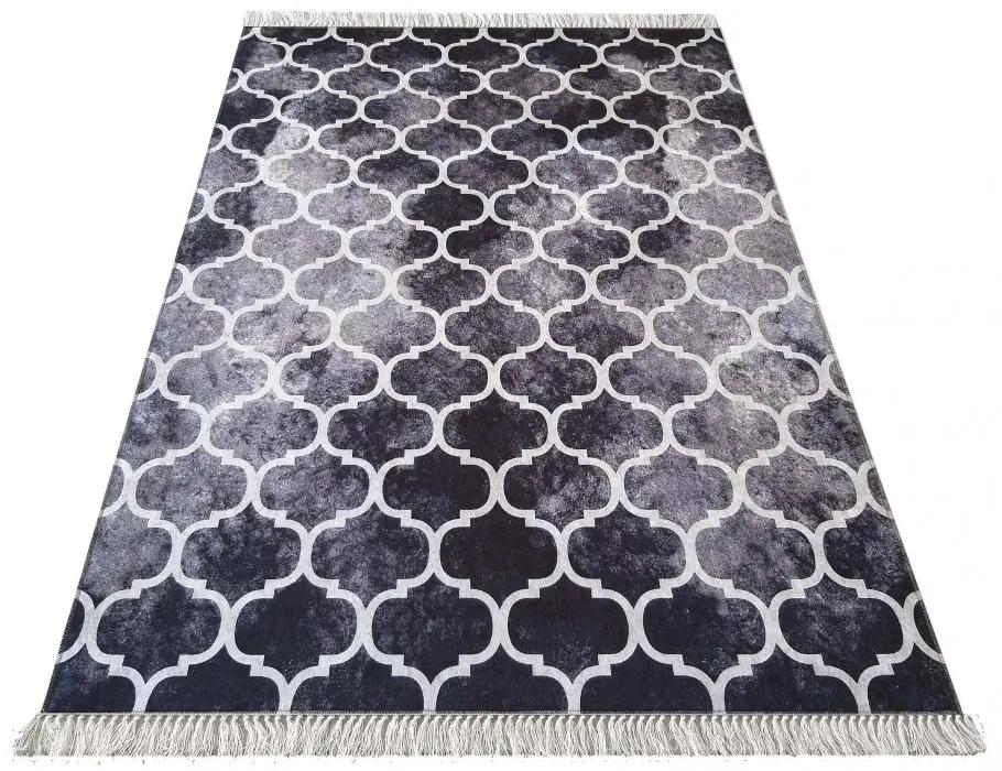 Luxusní vzorovaný koberec ve skandinávském stylu s třásněmi Šířka: 160 cm | Délka: 220 cm