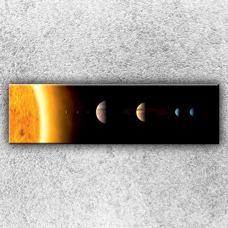 Fotografie na plátno Planety sluneční soustavy 140x40 cm