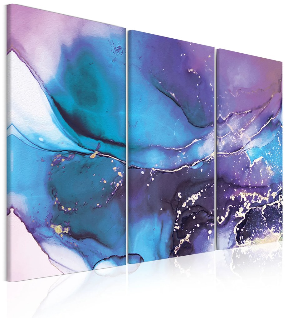 Malvis ® Obraz purpurově modrá pryskyřice ROZMĚR (šířka x výška): jednodílný obdélník 100x45 cm