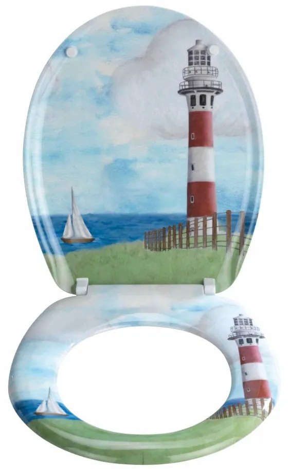 WC sedátko Wenko Lighthouse, 44,5 x 36,5 cm