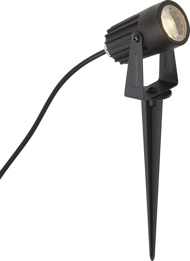 Moderní 12V bodové svítidlo černé vč. LED IP67 - Voltaire Pico