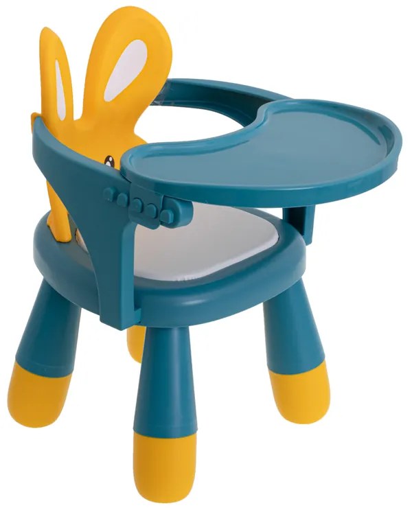 Creative Corner Židle ke krmení a hraní žlutá a modrá