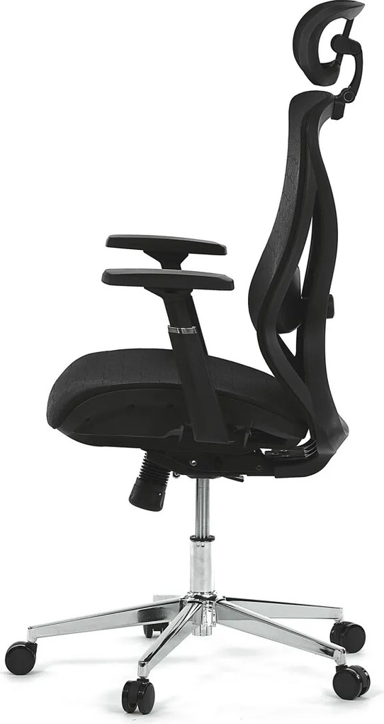 Ergonomická kancelářská židle NILS - černá síťovina