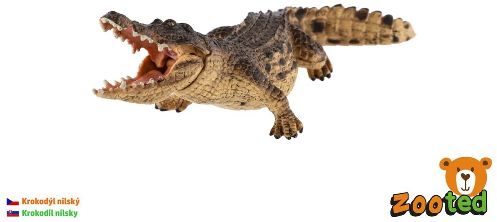 Krokodýl nilský zooted plast 18cm