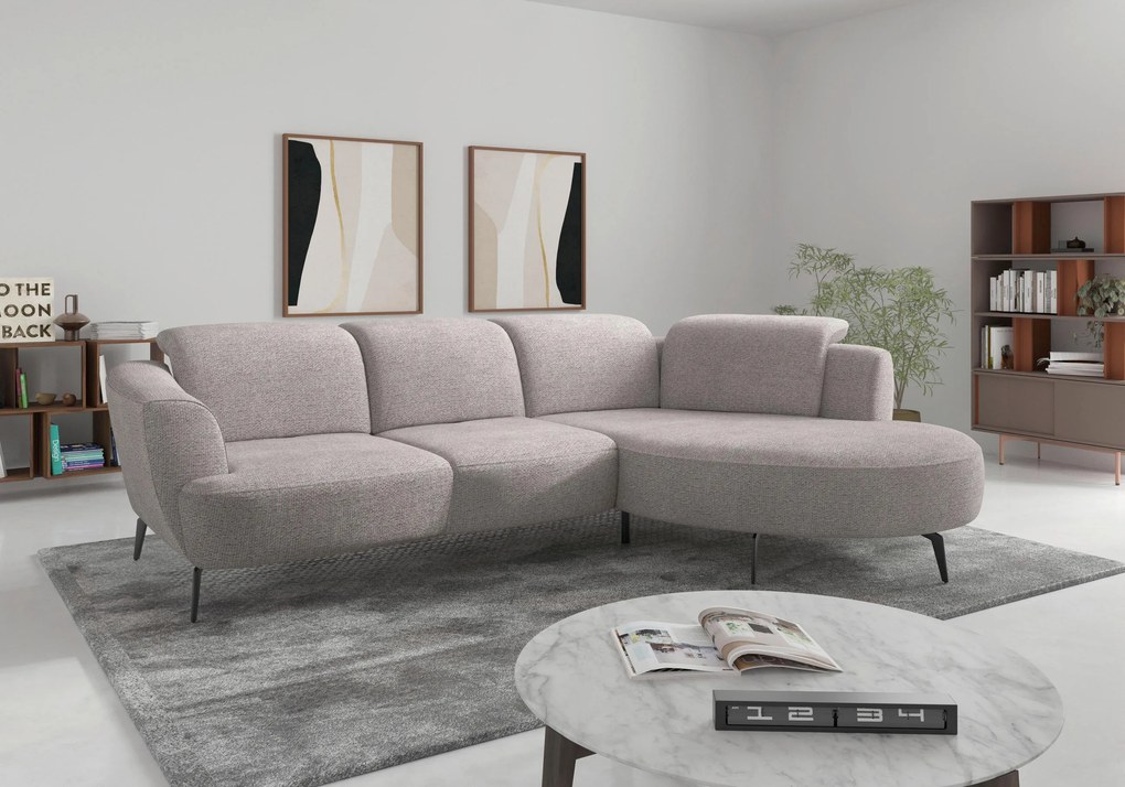 XXXLutz ROHOVÁ SEDAČKA, textil, barvy stříbra Sit & More - Sedací soupravy - 000144018531