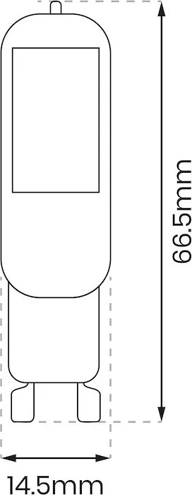 LED žárovka COB G9 neutrální 4000k 4w 530 lm